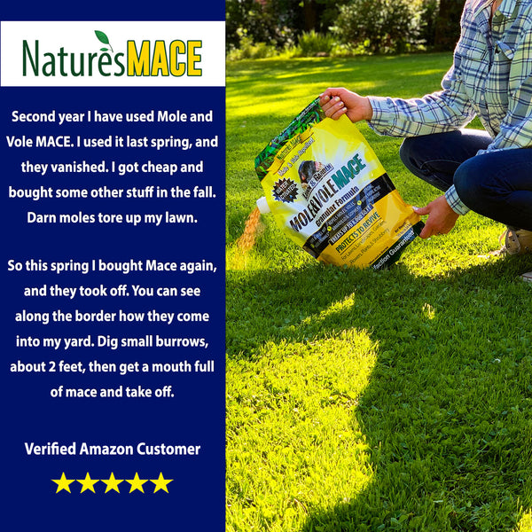 Nature's MACE Granular Mole & Vole Repellent