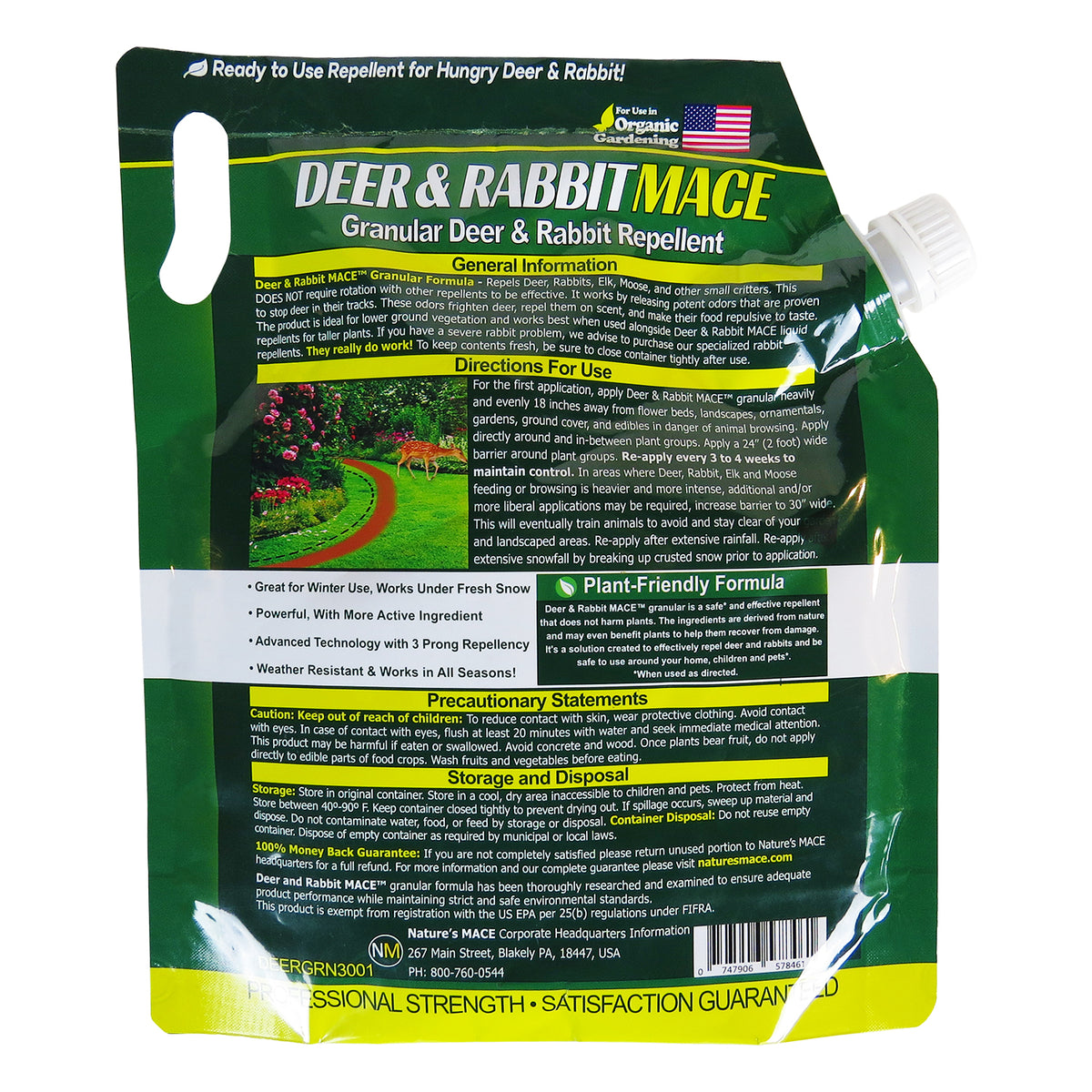 Deer & Rabbit MACE Granular 2.5lb/ Deer Repellent