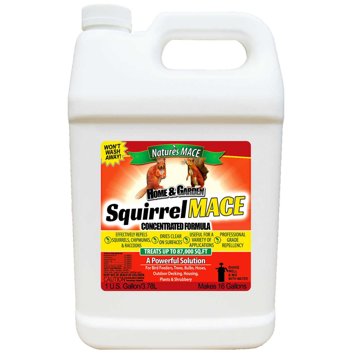 Squirrel MACE Squirrel Repellent 1 Gallon squirrel repellent spray